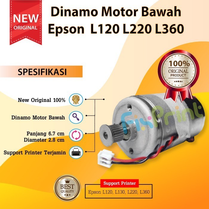 Jual Dinamo Motor Bawah Printer Epson L120 L130 L220 L360 Motor PF ...