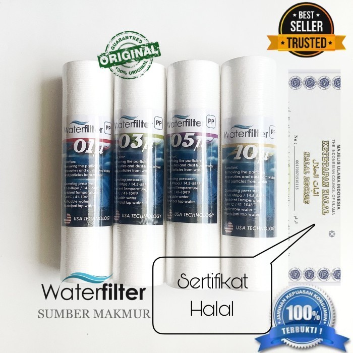 Jual Catridge Filter Air Sedimen 05 Micron 10 Inch | Shopee Indonesia