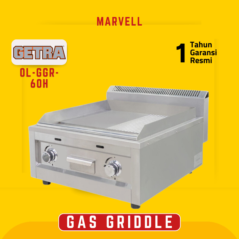 Jual GETRA OL-GGR-60H Gas Half Grooved Griddle | Shopee Indonesia