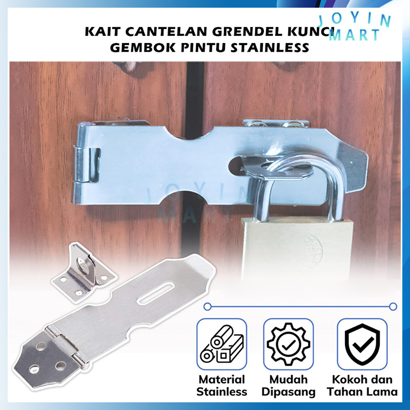 Jual Gembok Logam Pengait Kuku / Grendel Overpall Tempat Gembok Pintu ...