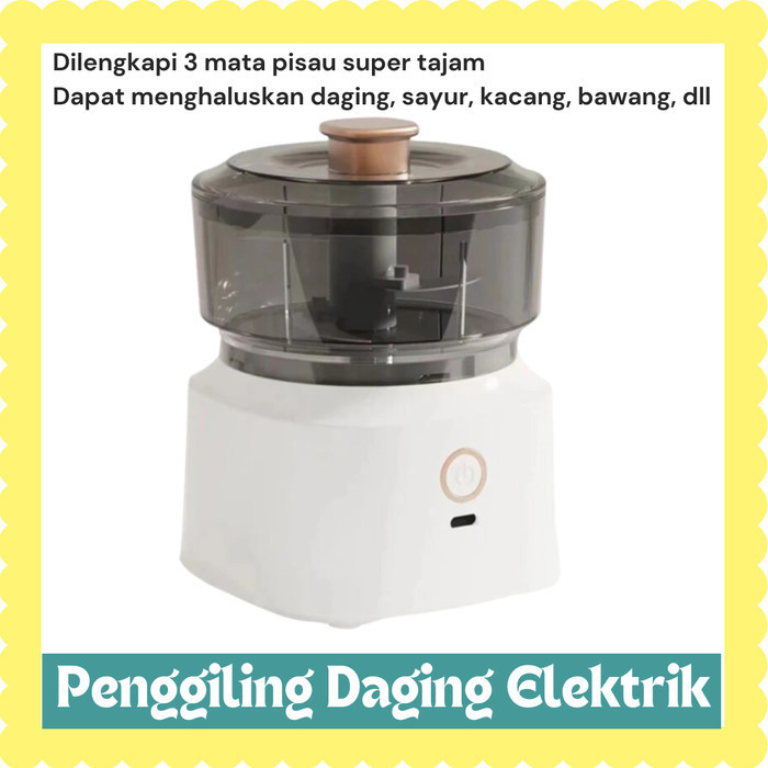 Jual Alat Penggiling Daging Multifungsi Elektrik Meat Grinder 350ml ...