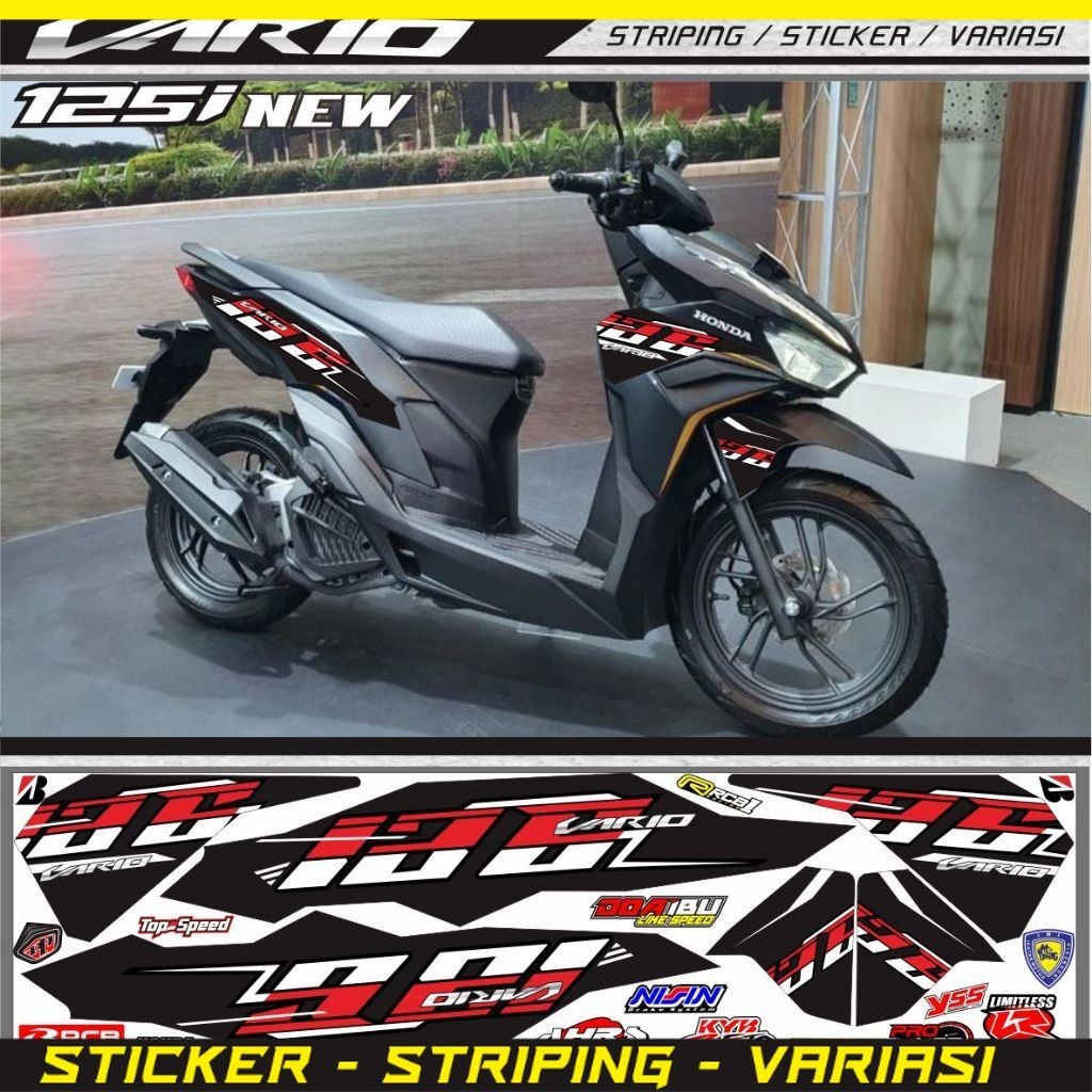 Jual VARIASI SETRIPING / striping stiker motor vario gn2 125 new 2023 ...
