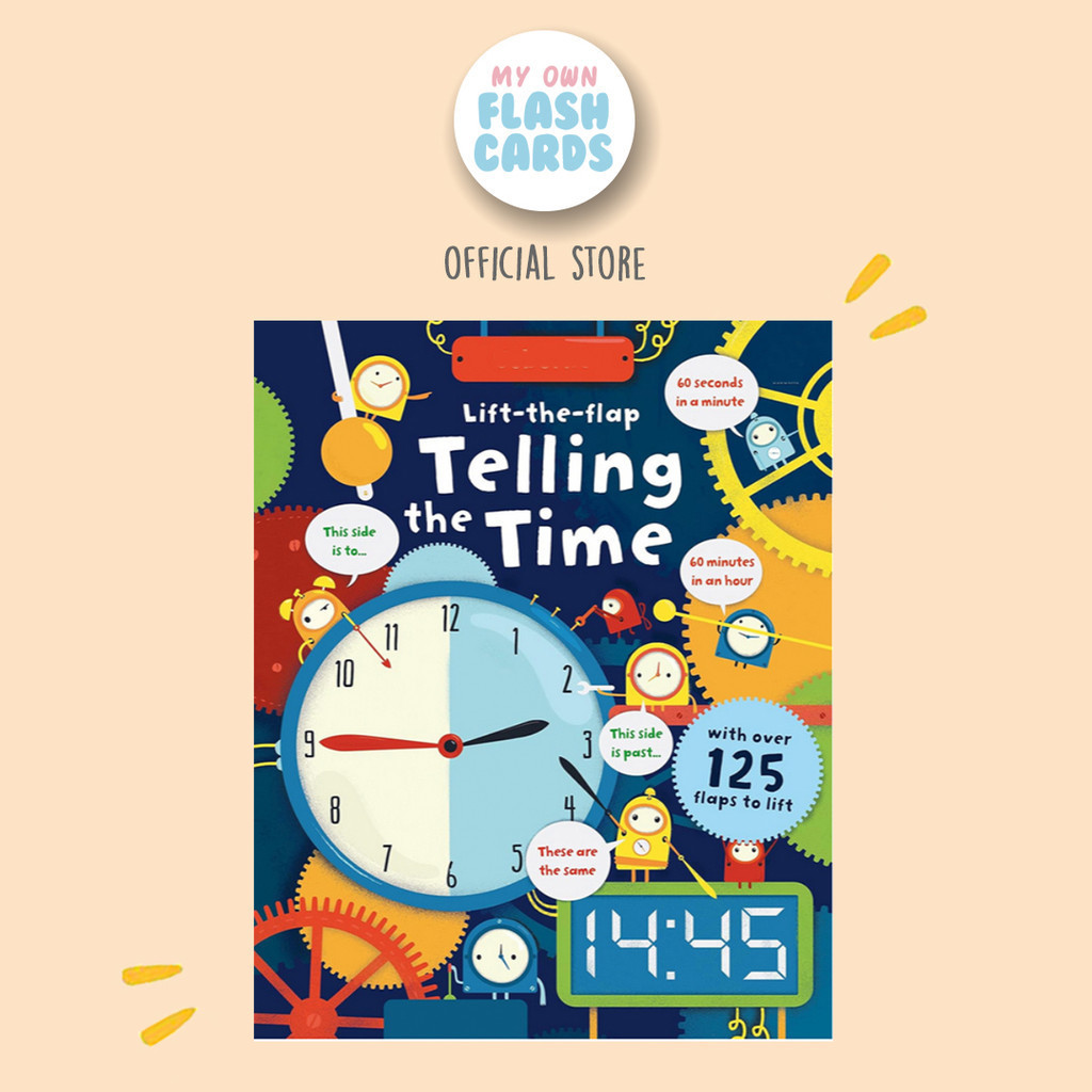 Jual Telling the Time - Lift the Flaps Children Education Kids Board ...