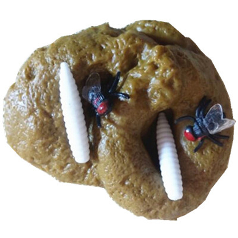Jual prank poop toy mainan eek dengan lalat dan belatung palu | Shopee ...