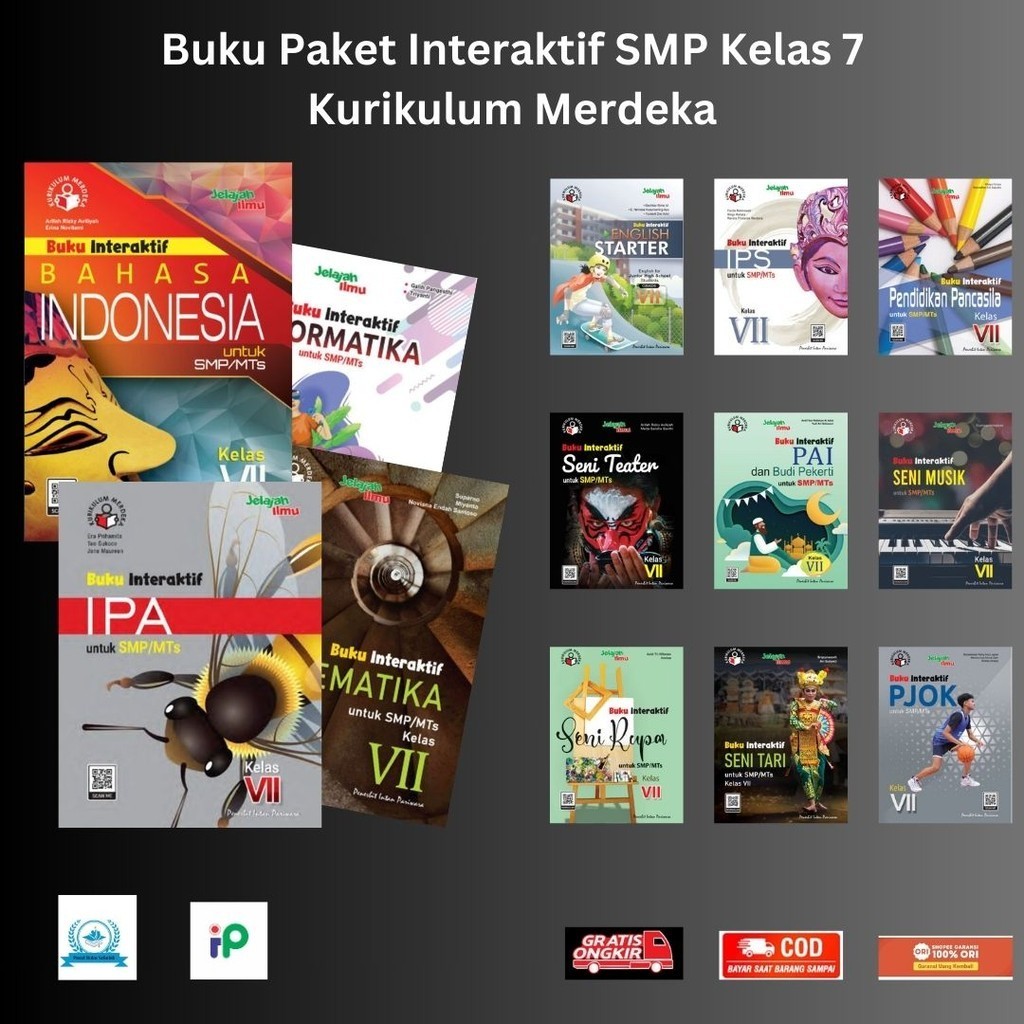Jual Buku Interaktif SMP Kelas 7/VII Semester 1&2 Kurikulum Merdeka Intan pariwara Tahun 2024 ...
