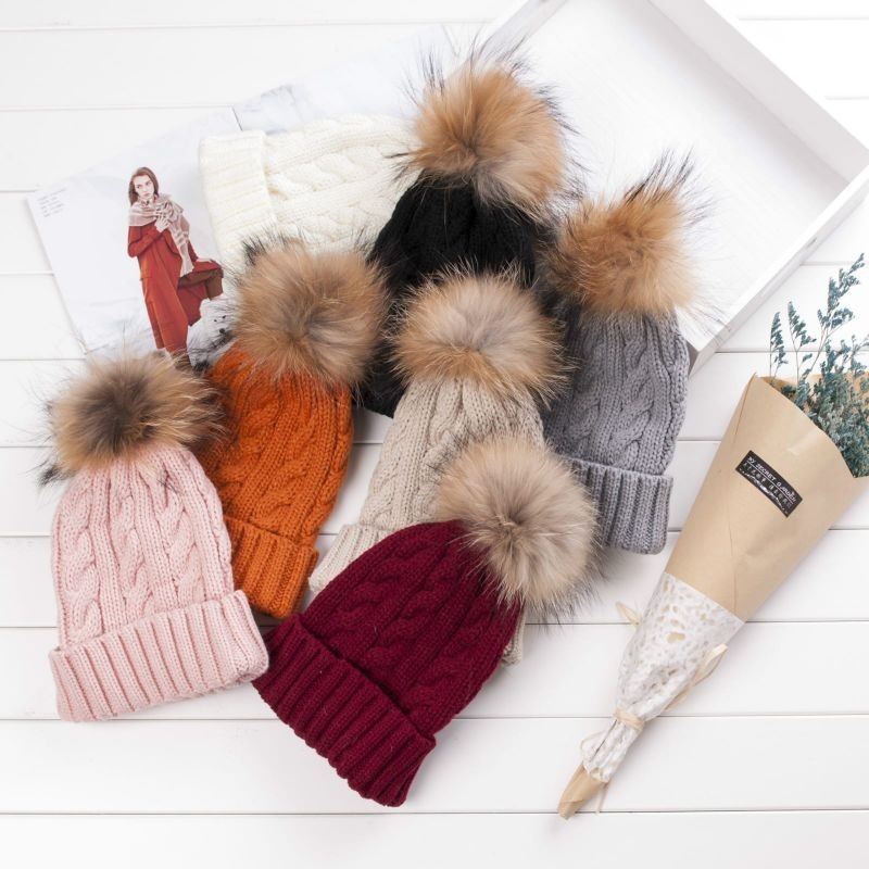 Jual Kupluk Rajut Tebal Musim dingin Topi Beanie Winter Topi Kupluk ...