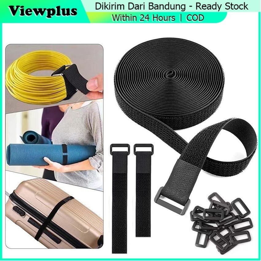 Jual 10Meter Hook&Loop Cable Tie Pengikat Kabel Barang Serbaguna ...