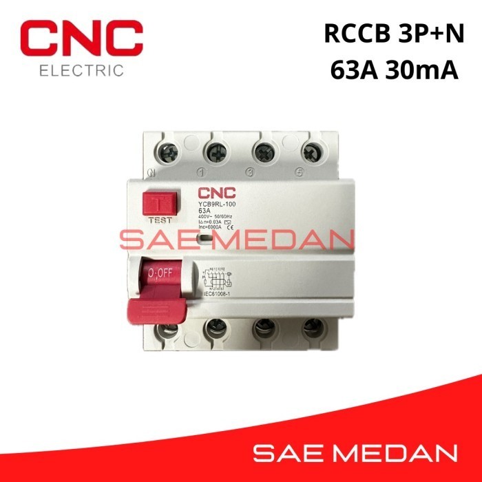 Jual RCCB / ELCB 3P+N 63A 30mA CNC | Shopee Indonesia