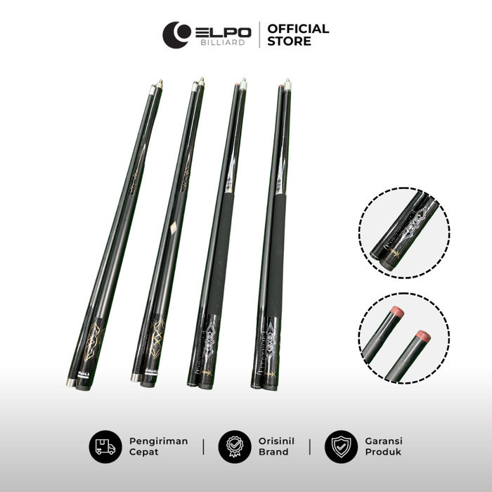 Jual Stik Billiard Carbon Titanium Pool Cue Snooker Stik Billard 13 mm ...