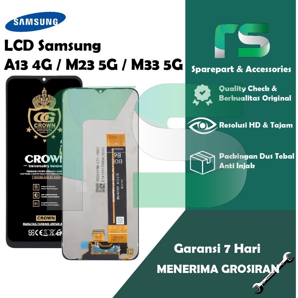Jual LCD TOUCHSCREEN SAM A13 4G A135F - M23 5G - M33 5G LCD TS FULLSET | Shopee Indonesia