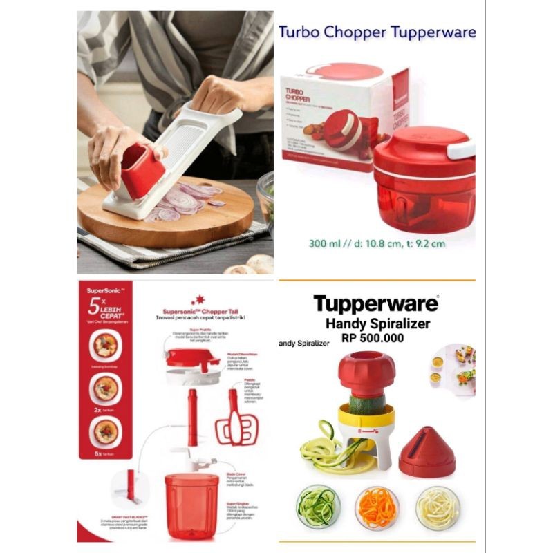 Jual ORIGINAL TUPPERWARE PENGIRIS BAWANG SPEEDY MANDO/TURBO COPER ...