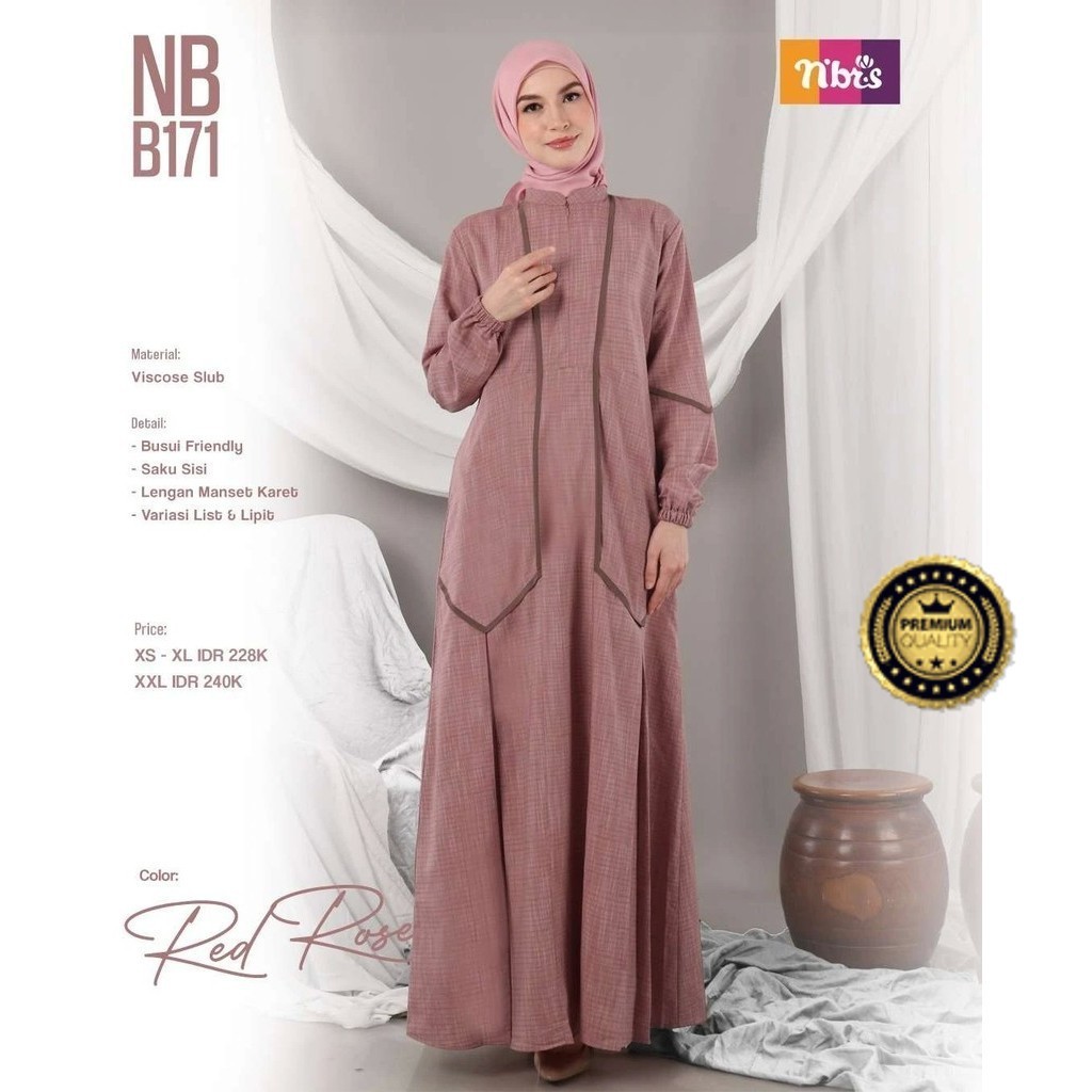 Jual ORIGINAL NIBRAS - Nb B171 Gamis Dewasa Nibras Terbaru TERBARU ...