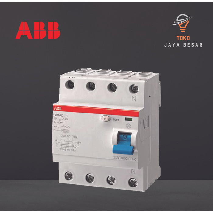 Jual ABB F204 AC-25/0.3 Residual Current Circuit | Shopee Indonesia