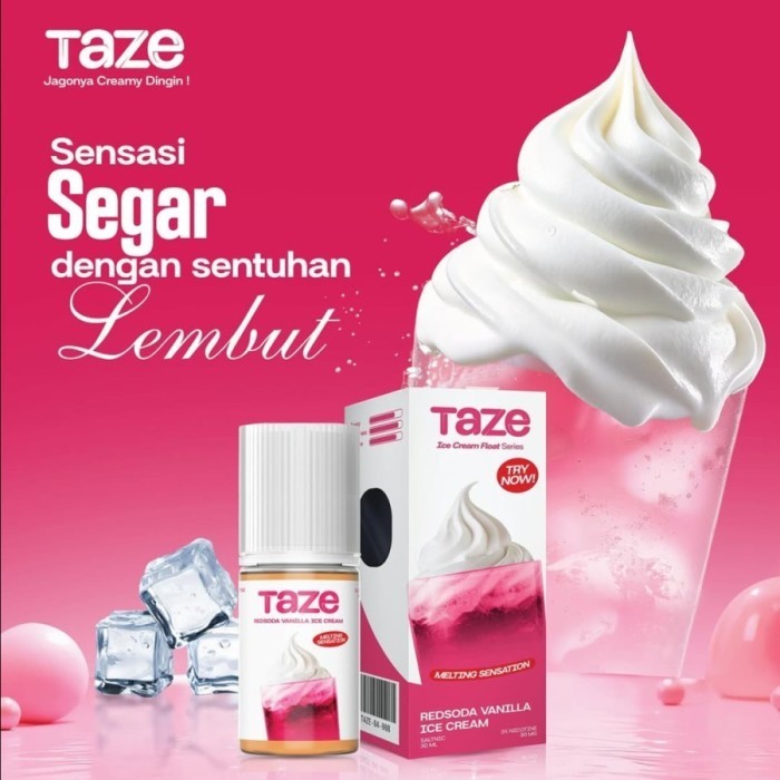 Jual TAZE REDSODA VANILLA ICE CREAM TAZE SALTNIC 30MG 30ML ORI by TAZE LAB | Shopee Indonesia