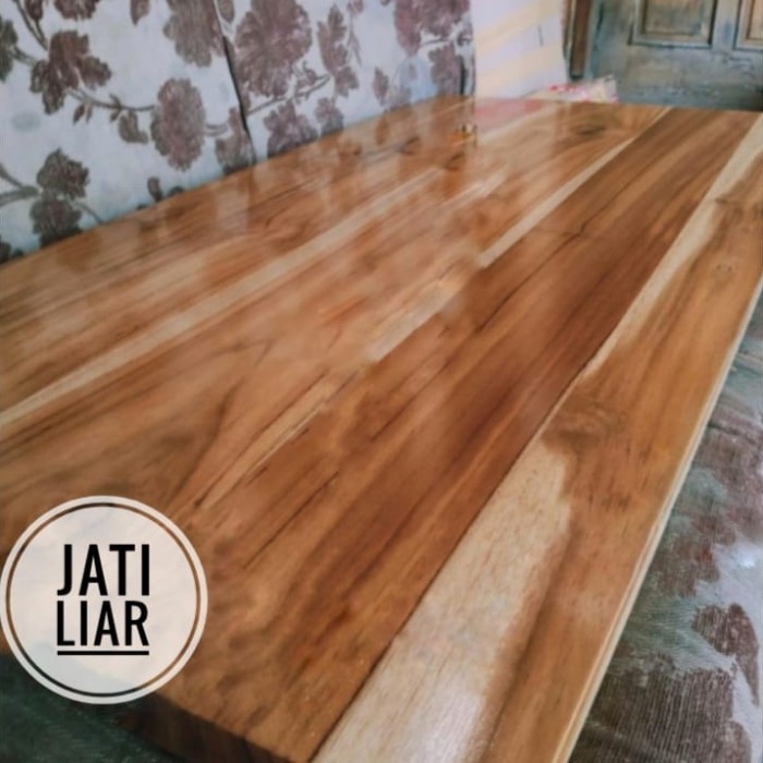 Jual GFJ Top table daun meja kayu jati ukuran 120x60x3cm | Shopee Indonesia