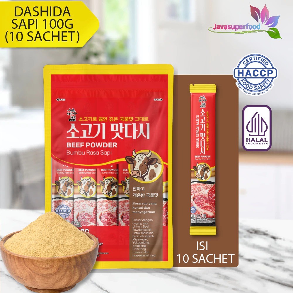 Jual DASHIDA RASA SAPI 100GR ISI 10 SACHET / SOGOGI DASHIDA SOUP STOCK ...