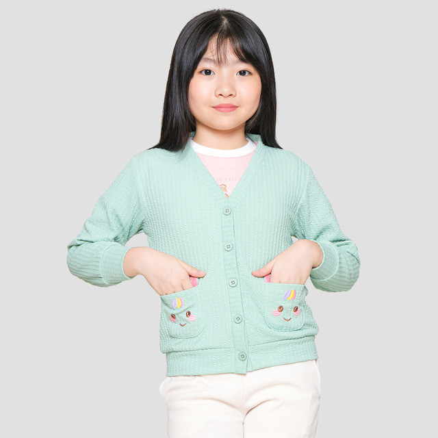 Jual Little M Texture Bordir Unicorn Cardigan Anak Perempuan 121629935 ...