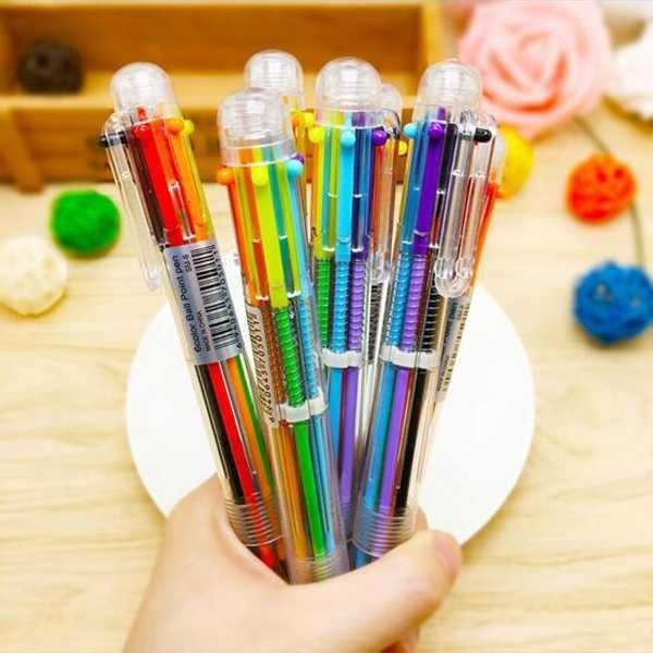 Jual Pena Ballpoint Multi Warna 6 in 1 | Shopee Indonesia