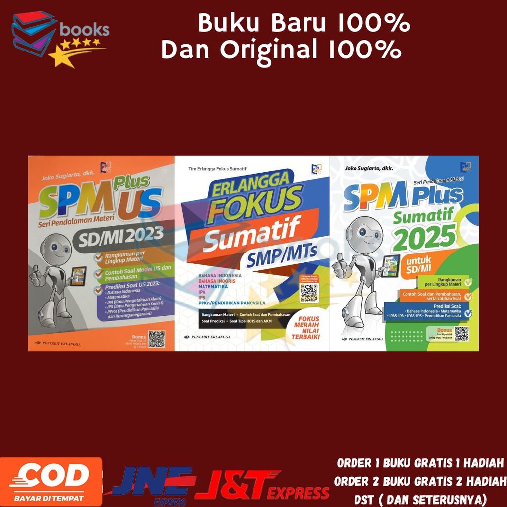 Jual Buku best seller SPM PLUS FREE KUNCI JAWABAN US SD MI 2025 2023 PENERBIT ERLANGGA | Shopee ...