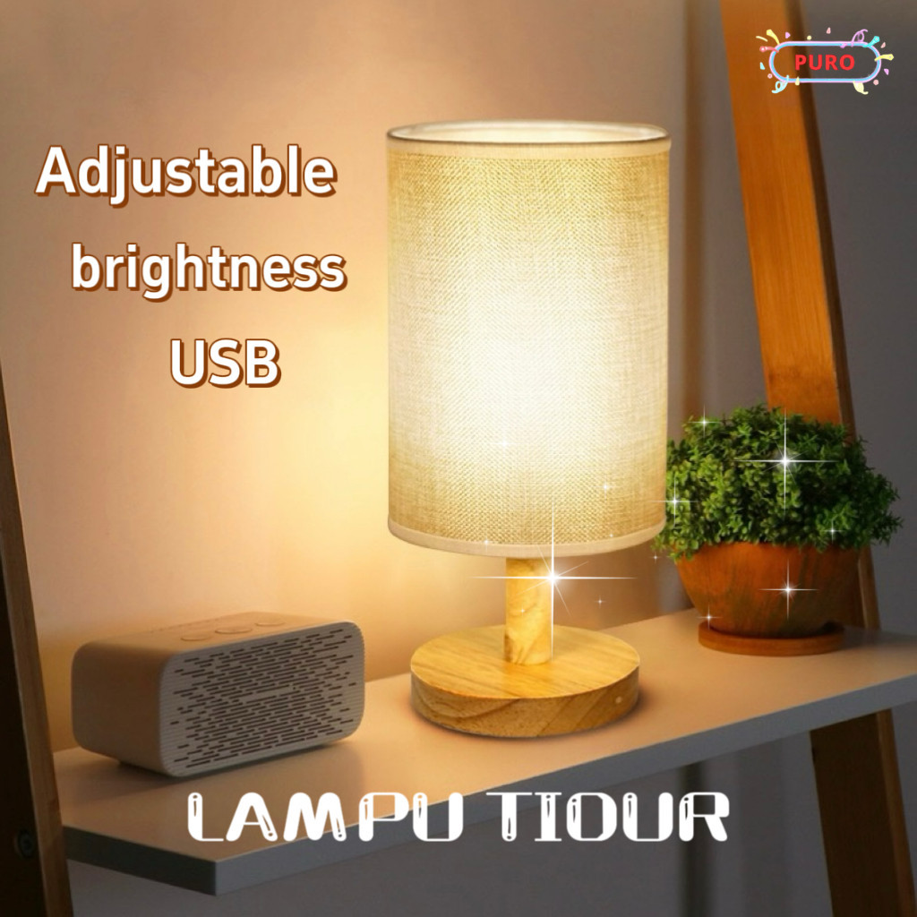 Jual Lampu Tidur Meja LED Tiga Warna Lampu Desk Lampu Bedside Lampu ...