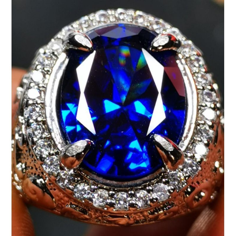 Jual Batu permata royal blue king shafire | Shopee Indonesia