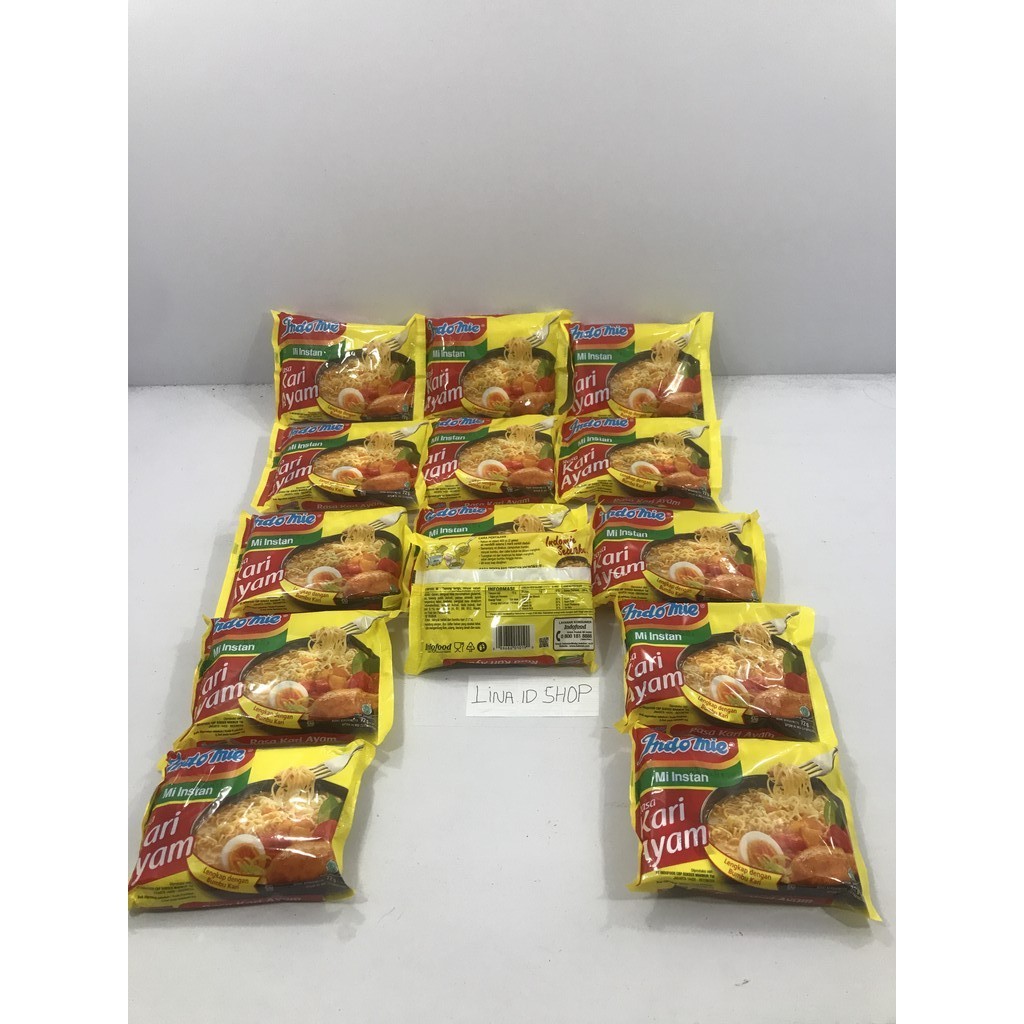 Jual 15 Bungkus - Indomie Mi Instan Rasa Kari Ayam Lengkap Dengan Bumbu ...