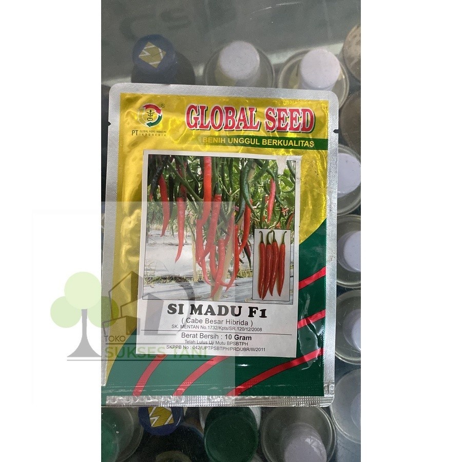 Jual Benih cabai besar Hibrida SI MADU F1 isi 10 gram dari GLOBAL SEED ...
