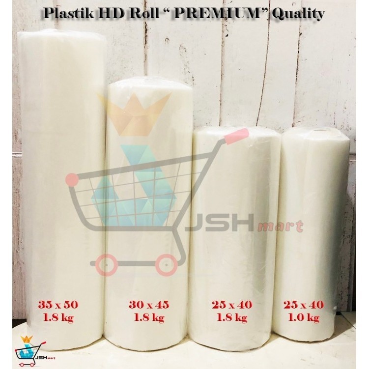 Jual Plastik HD ROLL 30 x 45 cm 1 kg | Plastik Buah Fotocopy Sayur ...