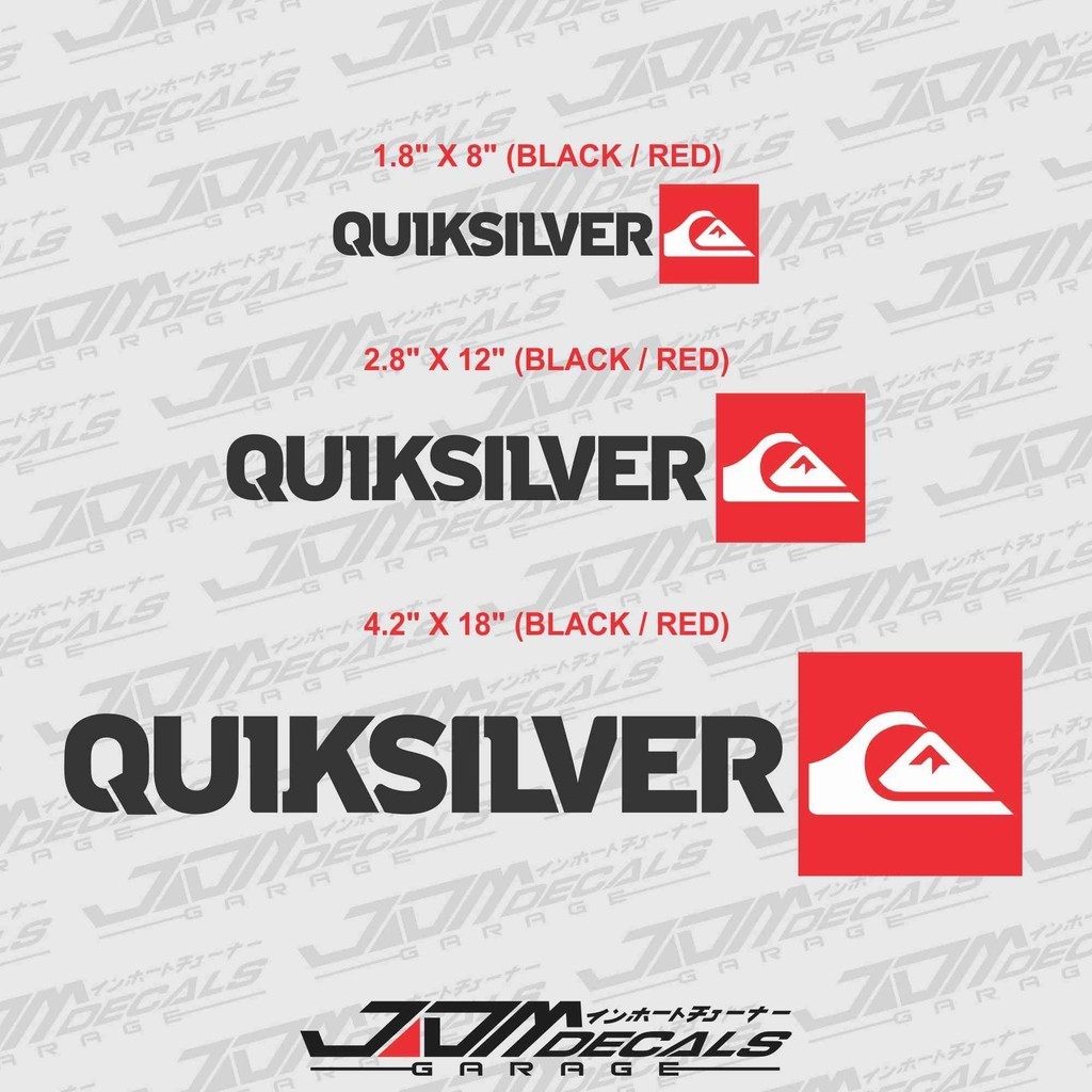 Jual Stiker Quiksilver Stiker Logo QUICKSILVER Stiker Premium | Shopee ...