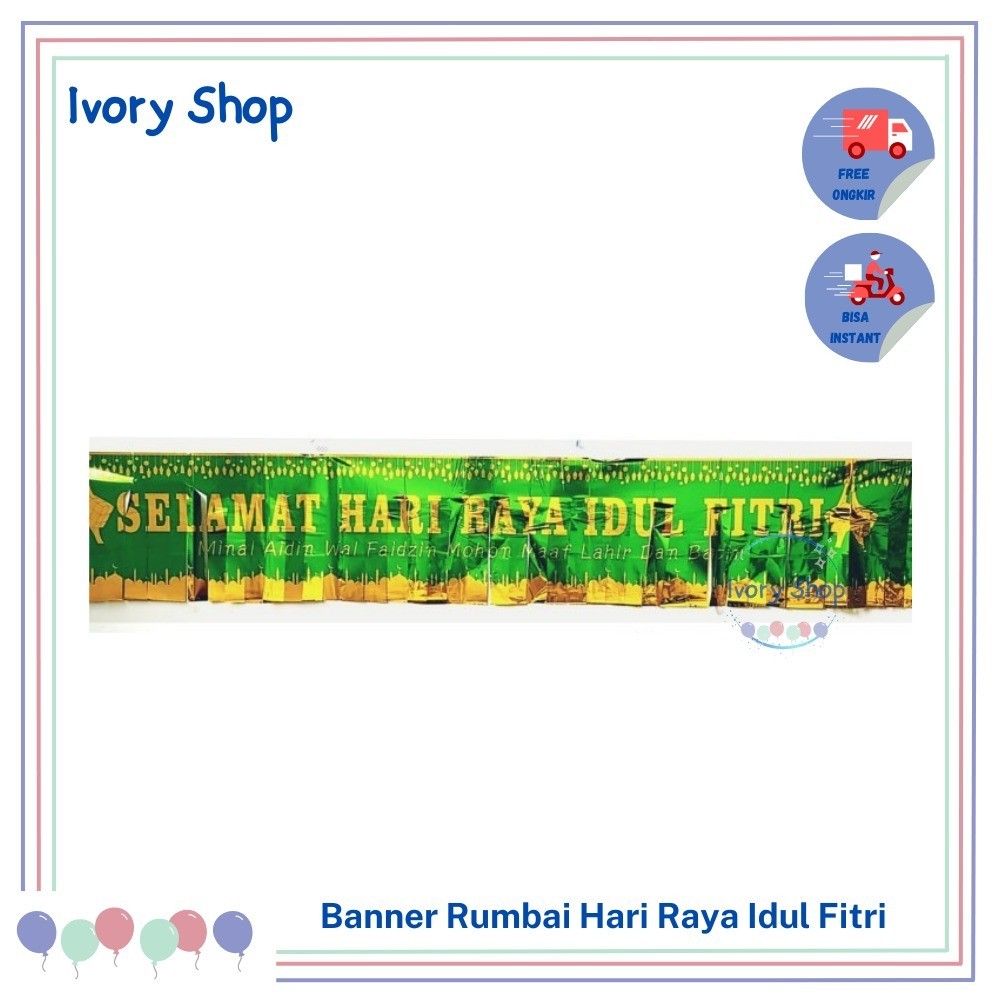 Jual Banner Rumbai Idul Fitri Puasa Ramadhan Lebaran Ied Dekorasi ...