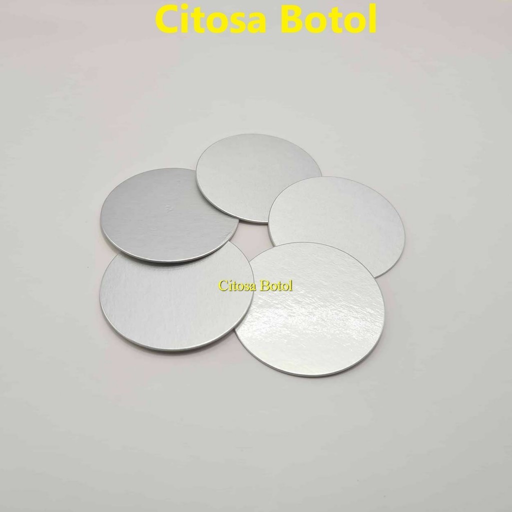 Jual Seal Botol Pet 61,5 Mm Silver Induksi Plus Karton L @ 100 Pcs ...