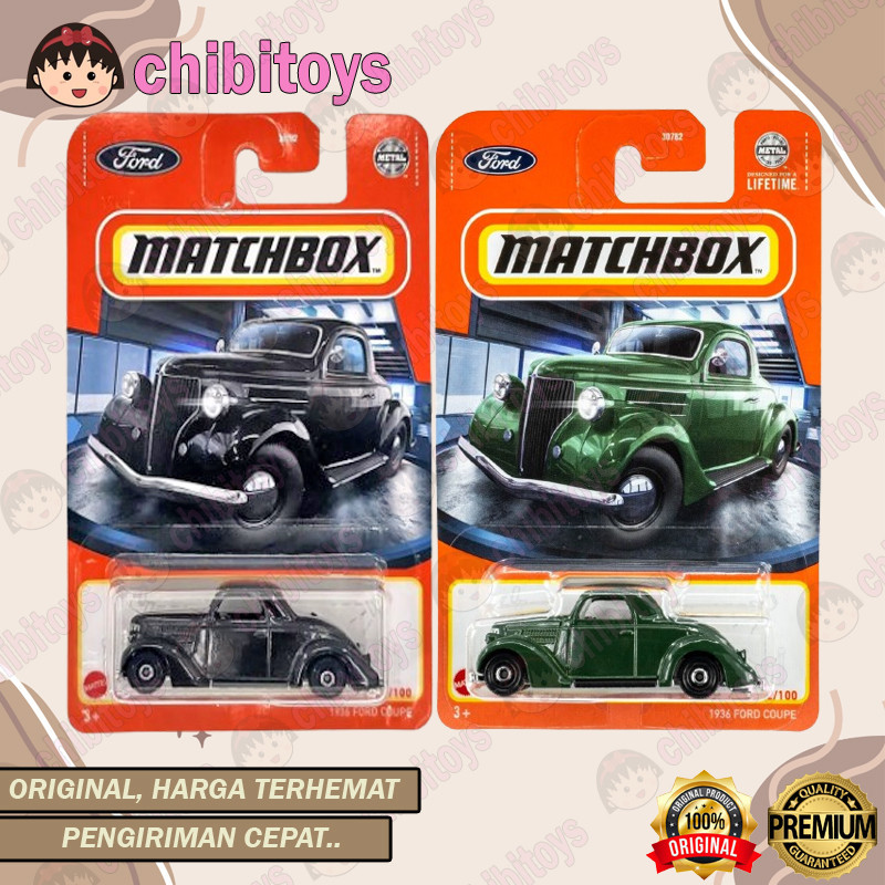 Jual MATCHBOX 1936 FORD COUPE 2022 HITAM 2024 HIJAU - CHEVY MUSCLE ...