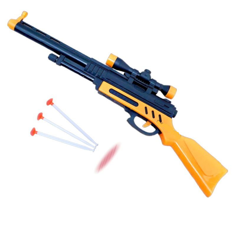 Jual 0034 SHOOTING GUN COMBAT 3 panah mainan Tembak Peluru Nempel Kaca ...