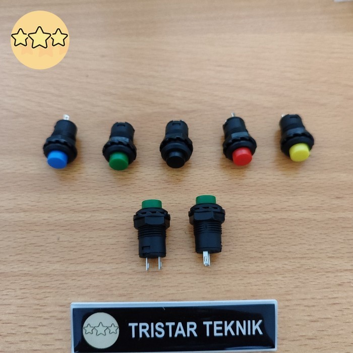 Jual Push BUTTON on DS-427 2 KAKI Pin Tombol 12mm Plastik DS427 DS 427 ...