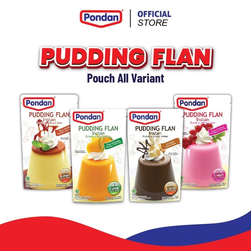 Jual TOMOTOSTORE PONDAN Pudding Flan Pouch 100 gr | Shopee Indonesia