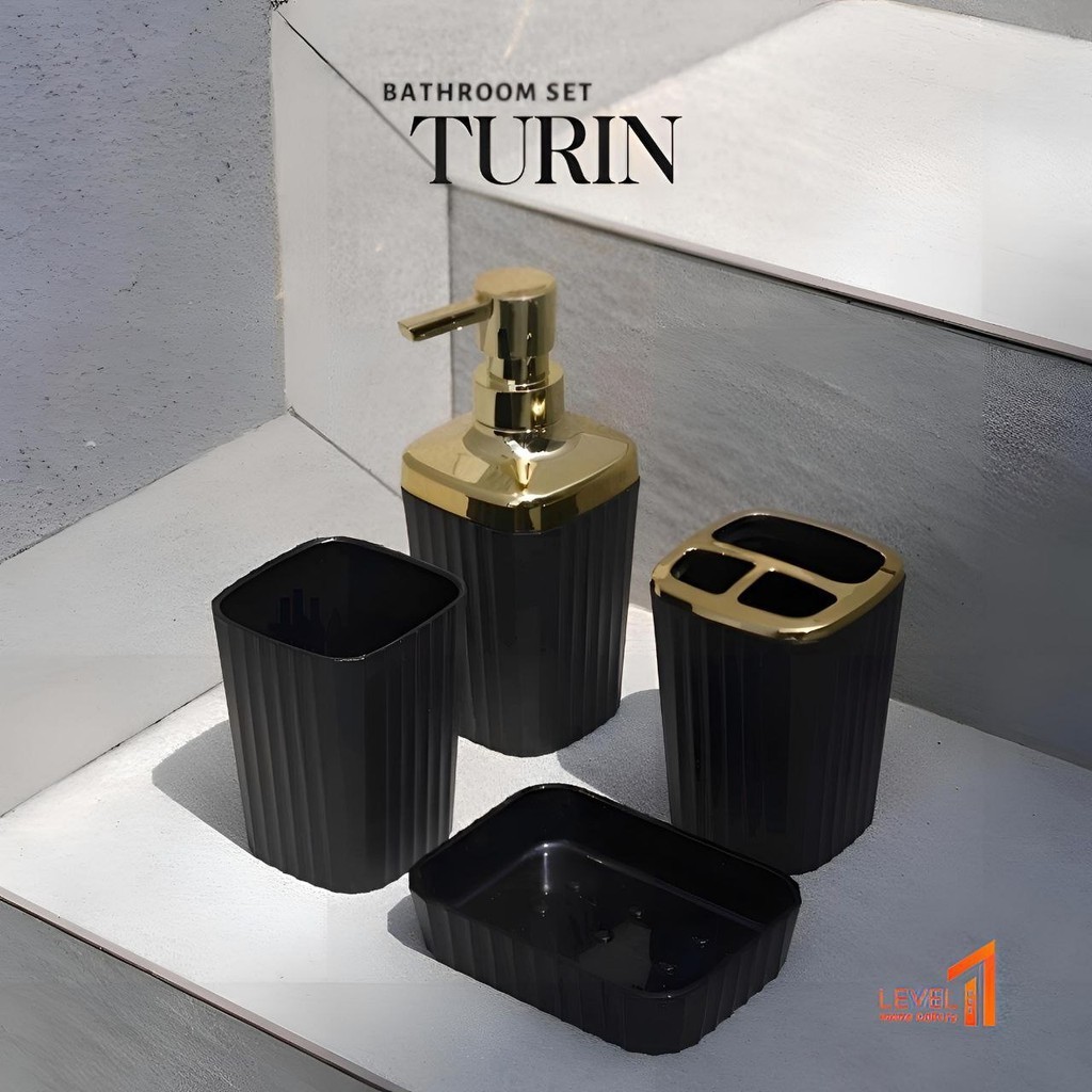 Jual TURIN BATHROOM SET 4 in1 Perlengkapan Kamar Mandi Minimalis ...