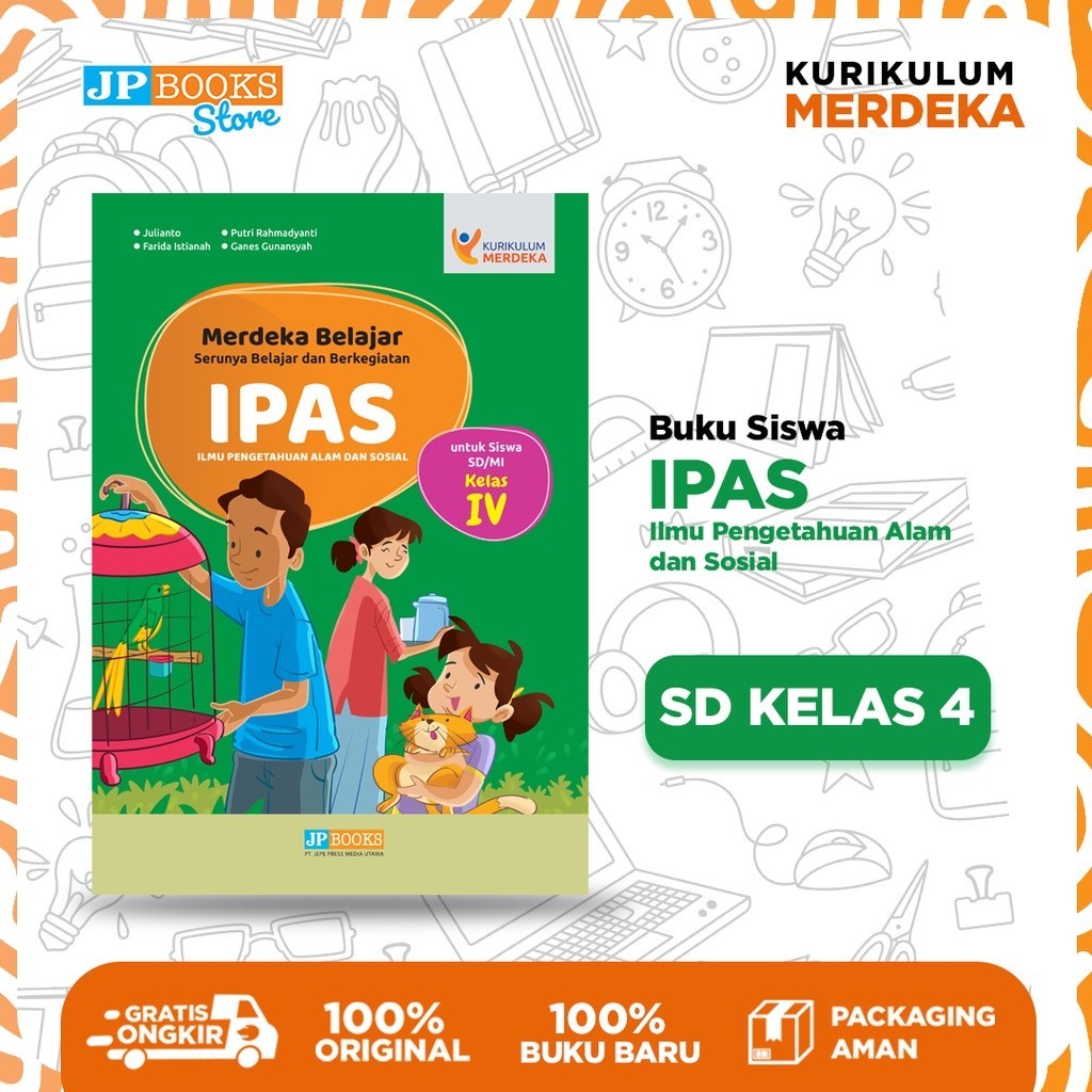 Jual JP Books – Buku Teks Siswa Pendamping Kurmer Sekolah IPAS (Ilmu Pengetahuan Alam dan Sosial ...
