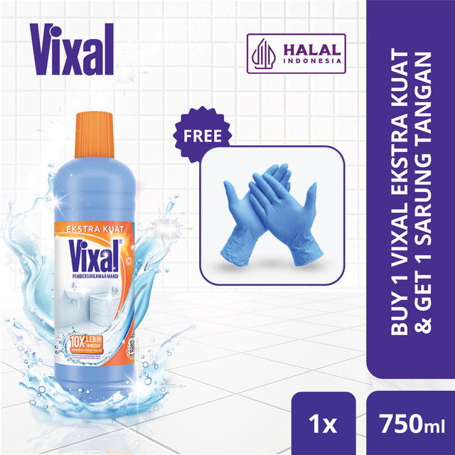 Jual Buy 1 Vixal Pembersih Porselen & Kamar Mandi Ekstra Kuat 750 mL ...