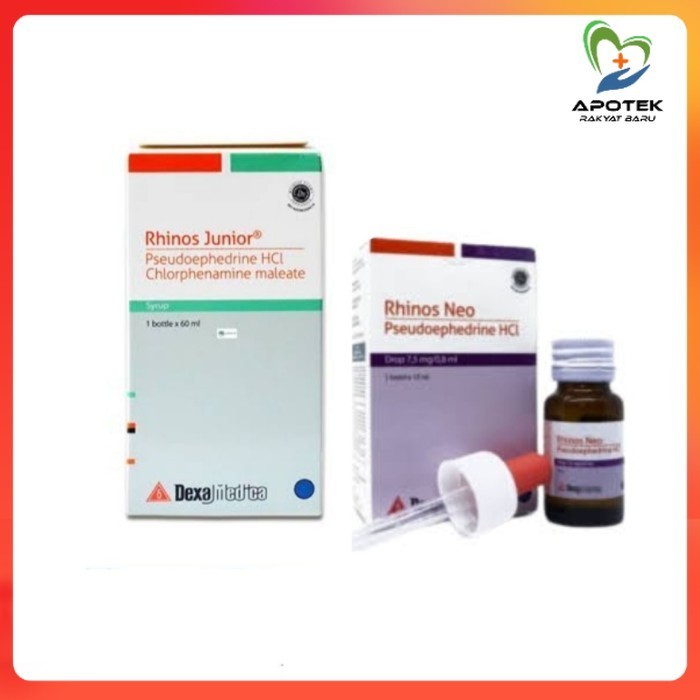 Jual RHINOS JUNIOR SIRUP & RHINOS NEO DROP - Obat Pilek Obat Flu ...