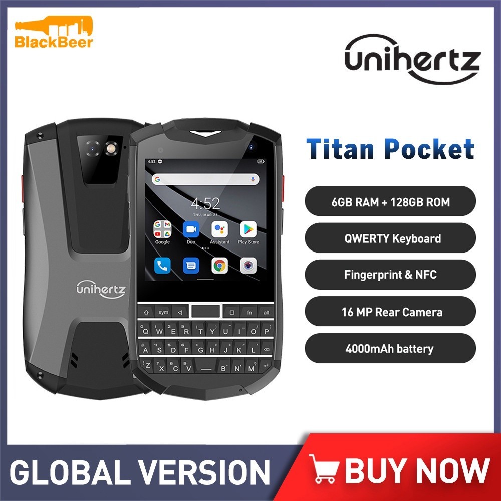 Jual New Unihertz Titan Pocket Keyboard Smartphone Android 11 Octa Core Cellphones 6GB 128GB 3.1 ...