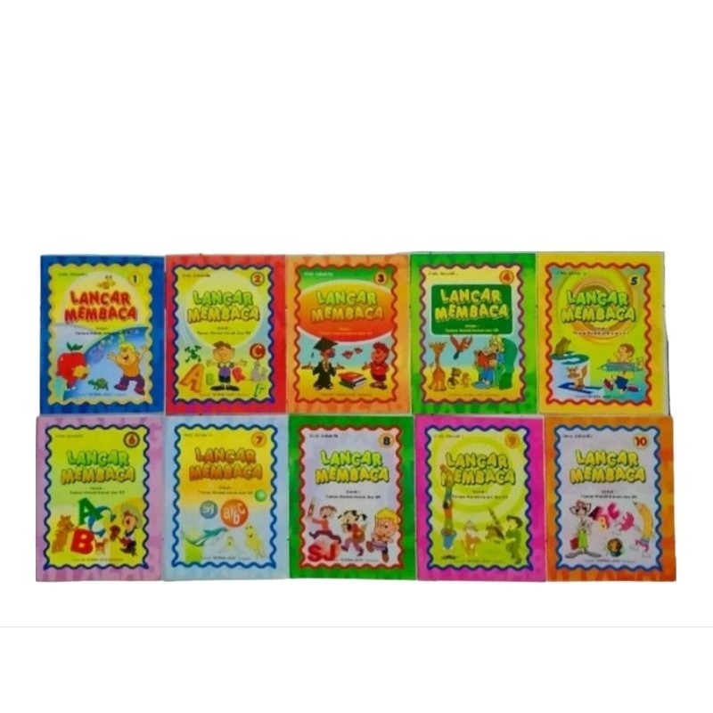 Jual Buku Belajar Membaca PAUD-TK || Lancar MEMBACA SERI 1-10 | Shopee ...