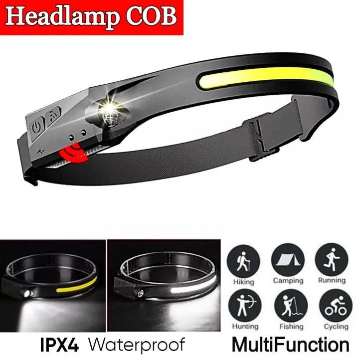 Jual Senter Kepala Led Super Terang dengan Sensor Induksi / LED Headlamp Usb Rechargeable-HU ...