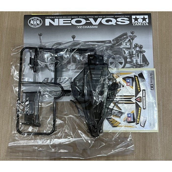 Jual Tamiya Body Neo VQS Advance Pack Clear Black Loose Kit (+ Decal ...