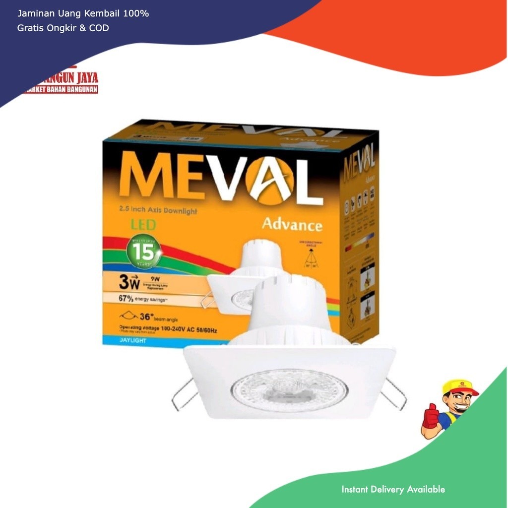 Jual LAMPU LED DOWNLIGHT AXIS 2,5 INCH 3W MEVAL | Shopee Indonesia