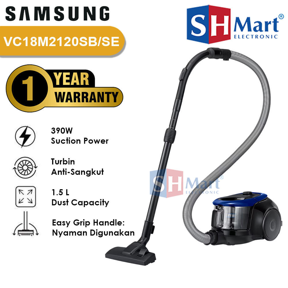 Jual VACUUM CLEANER SAMSUNG VC18M2120SBSE CANISTER WITH CYCLONE FORCE ...