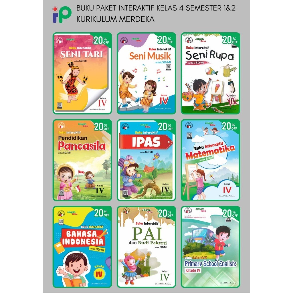 Jual Buku Interaktif SD Kelas 4 Semester 1&2 Kurikulum Merdeka Intan pariwara Tahun 2024 ...