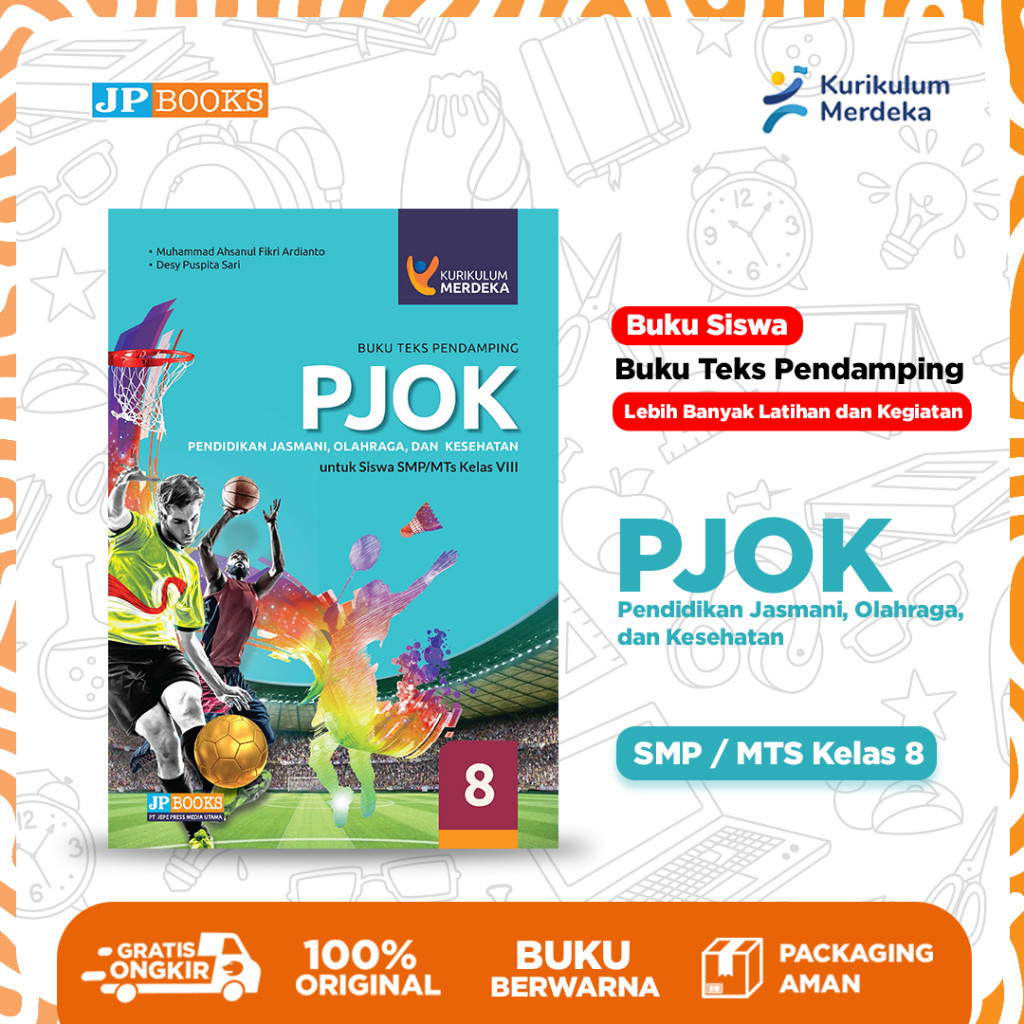 Jual JP Books – Buku Teks Siswa Pendamping Kurmer Sekolah PJOK Olahraga SMP Kelas 8 - Kurikulum ...