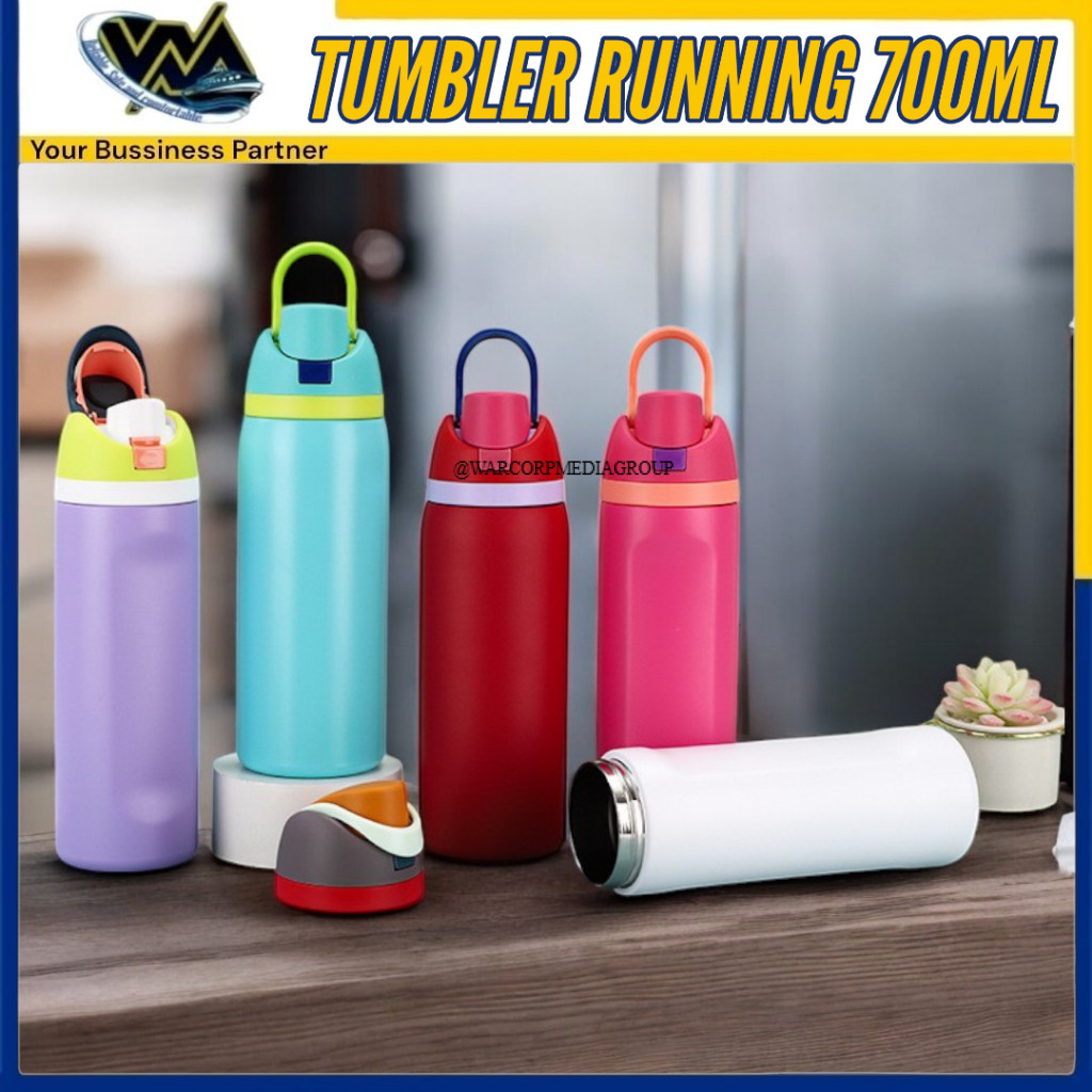 Jual WMEDIA Tumbler Running 700ML / Tumbler Stainless 304 / Tumbler ...