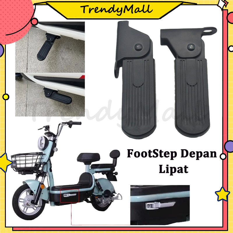 Jual 2PCS Metal FootStep Pijakan Kaki Foot Step Depan Sepeda Listrik ...