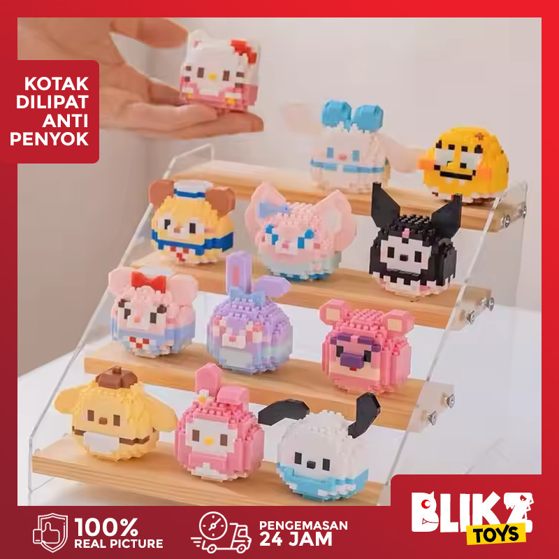 Jual BLIKZ DIY Bricks DAMO EGG Brick Mainan Balok Susun Kartun Mainan Anak Edukasi Nano Block ...